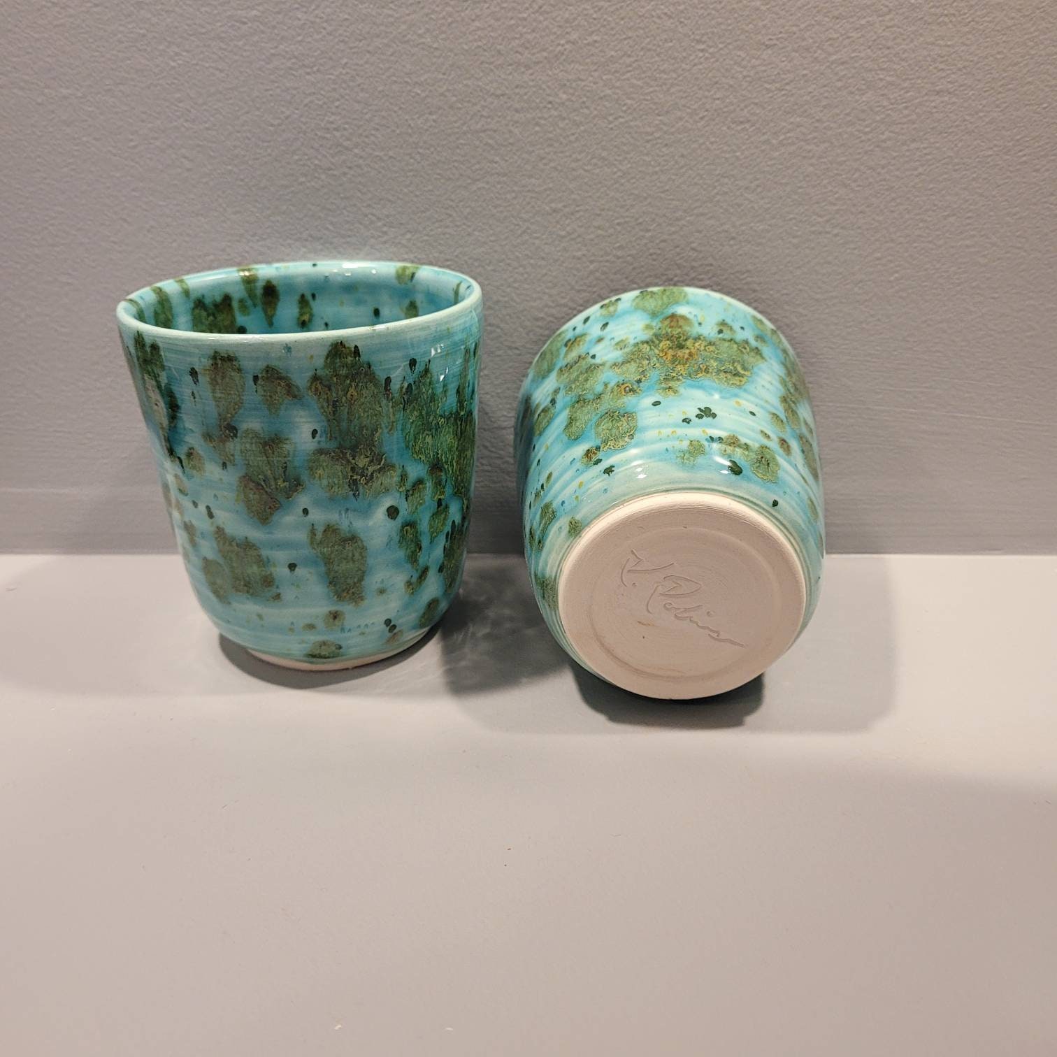 Handmade Ceramic Drinking Cup: 12-16 Oz Pottery, Custom Colors - Etsy