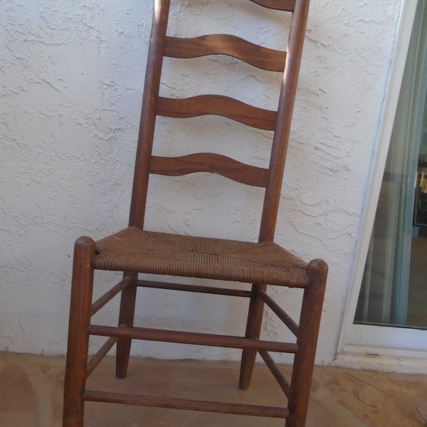 Antique Ladder Back Chairs - Etsy