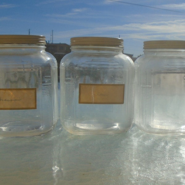 Hoosier Glass Canister Set - Etsy