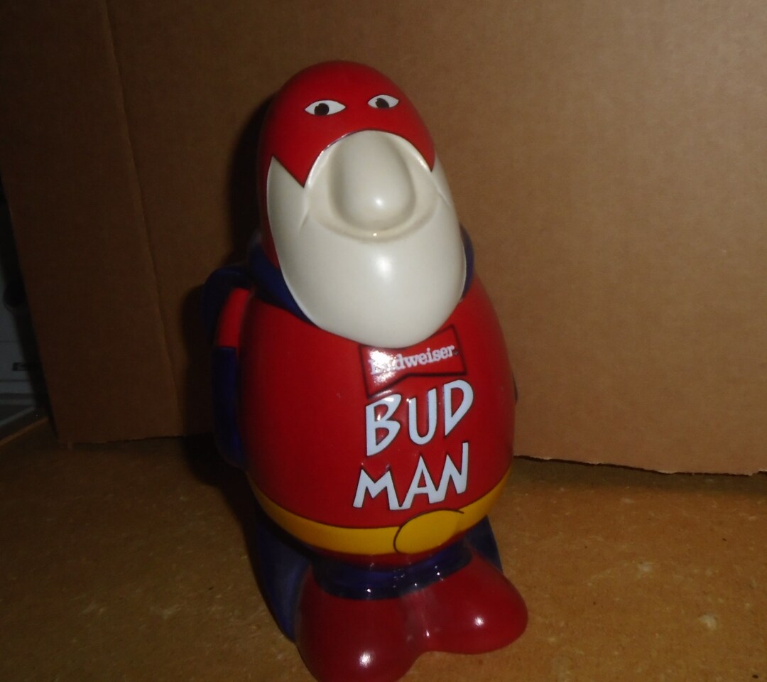 Vintage 1989 Budweiser Bud Man Beer Stein Ceramic Budman Collectors ...