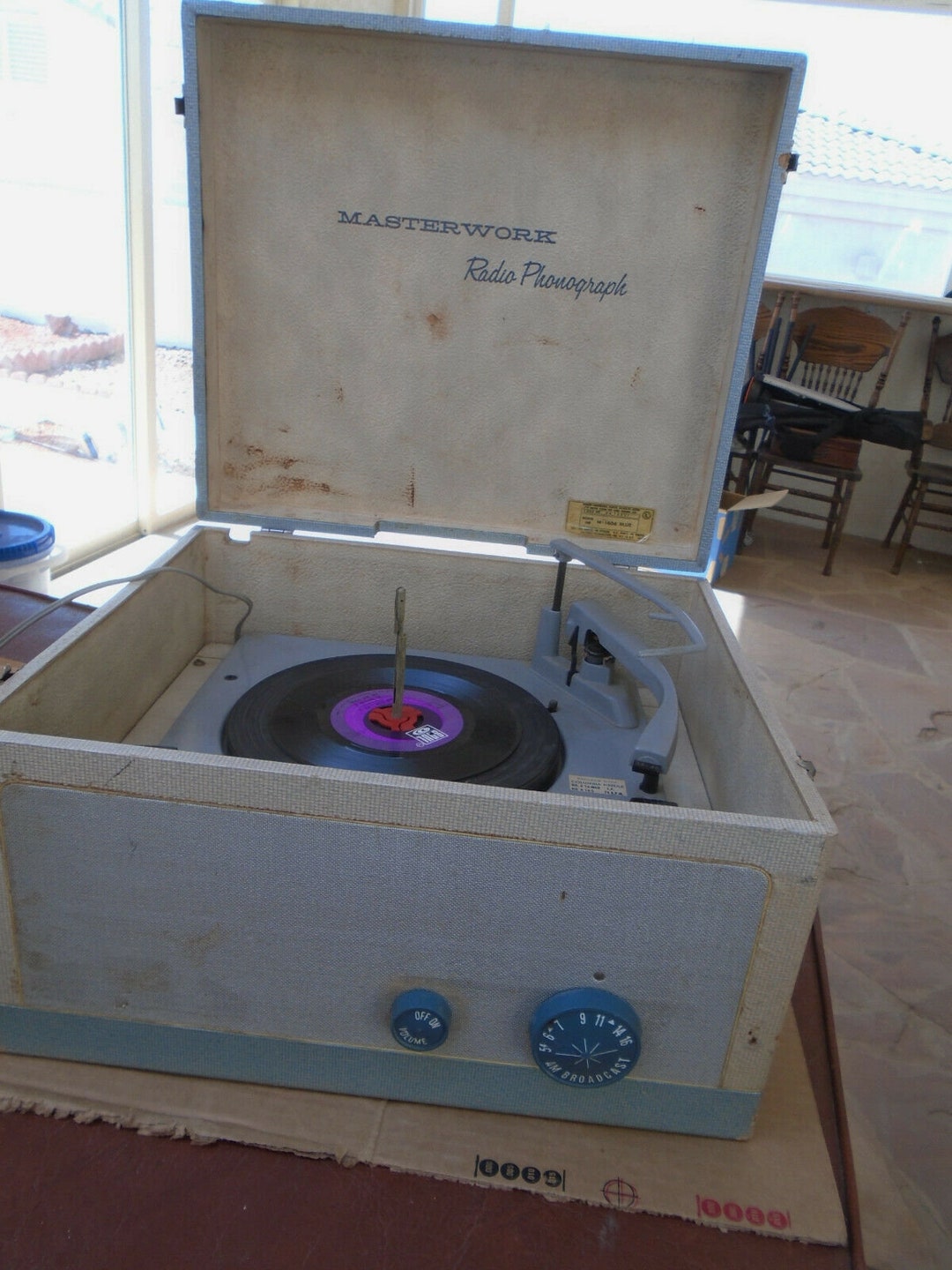 Columbia MASTERWORK Record Player Phonograph TURNTABLE MODEL M 1606 - Etsy