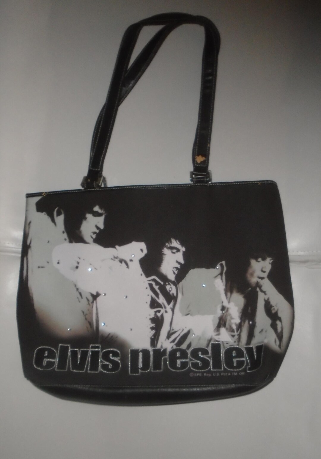 Ashley M Elvis Presley Shoulder Bag With Rhinestones. - Etsy