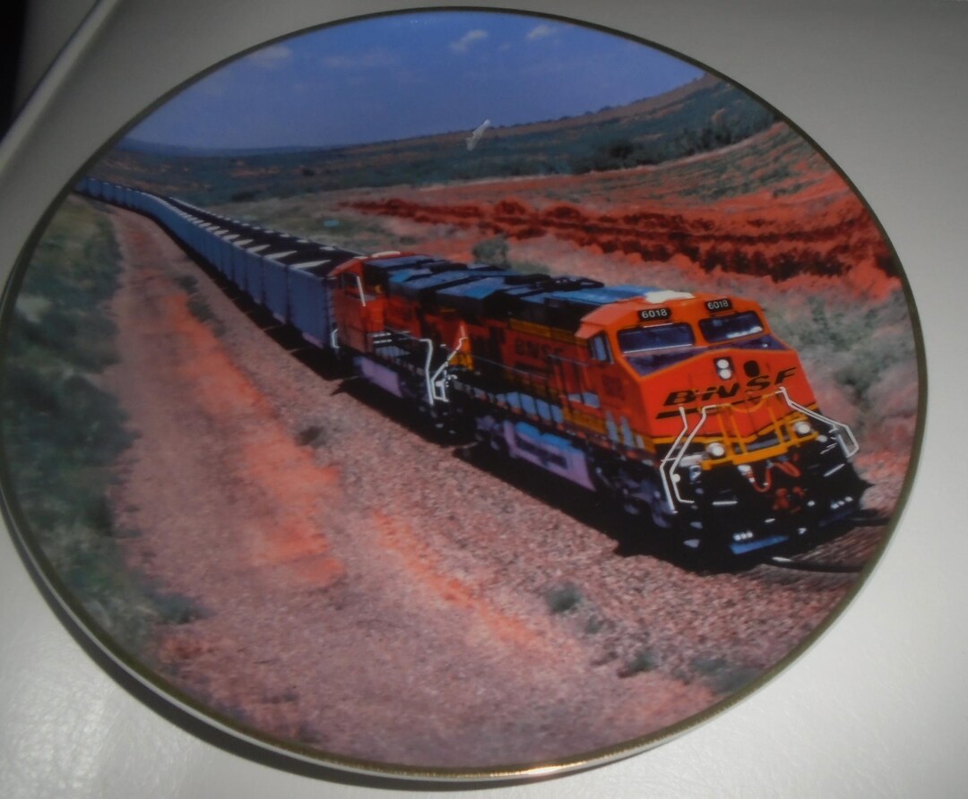 Lot of 6 BNSF Railway Collector's Plates Trains 10'' - Etsy