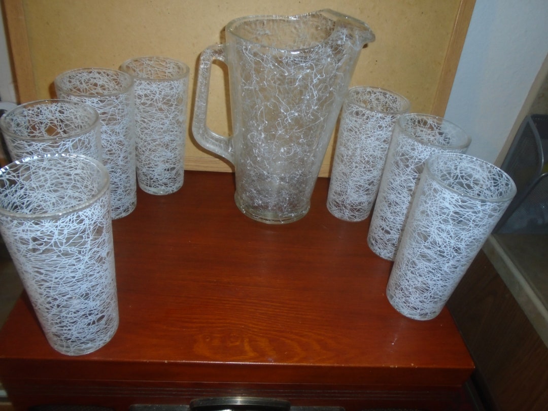MCM Vintage SPAGHETTI String PITCHER With Ice Lip and 7 - Etsy