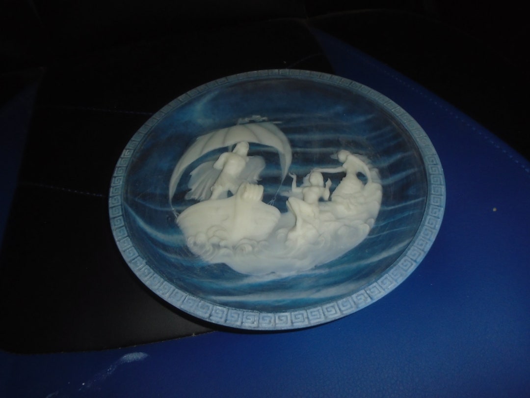 Vintage the Voyage of Ulysses the Sirens Decorative Plate Sculptured by ...