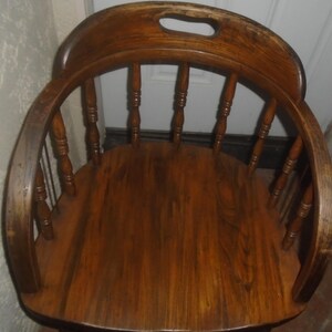 Antique Wood Barrel Back Bar Pub Saloon Bar Chair - Etsy