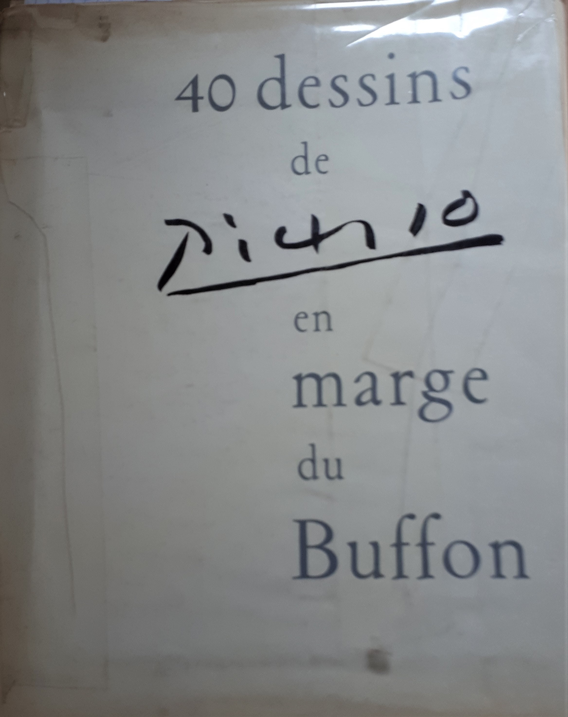 Picasso - 40 drawings by Picasso alongside Buffon 1957.(tete de lion ...