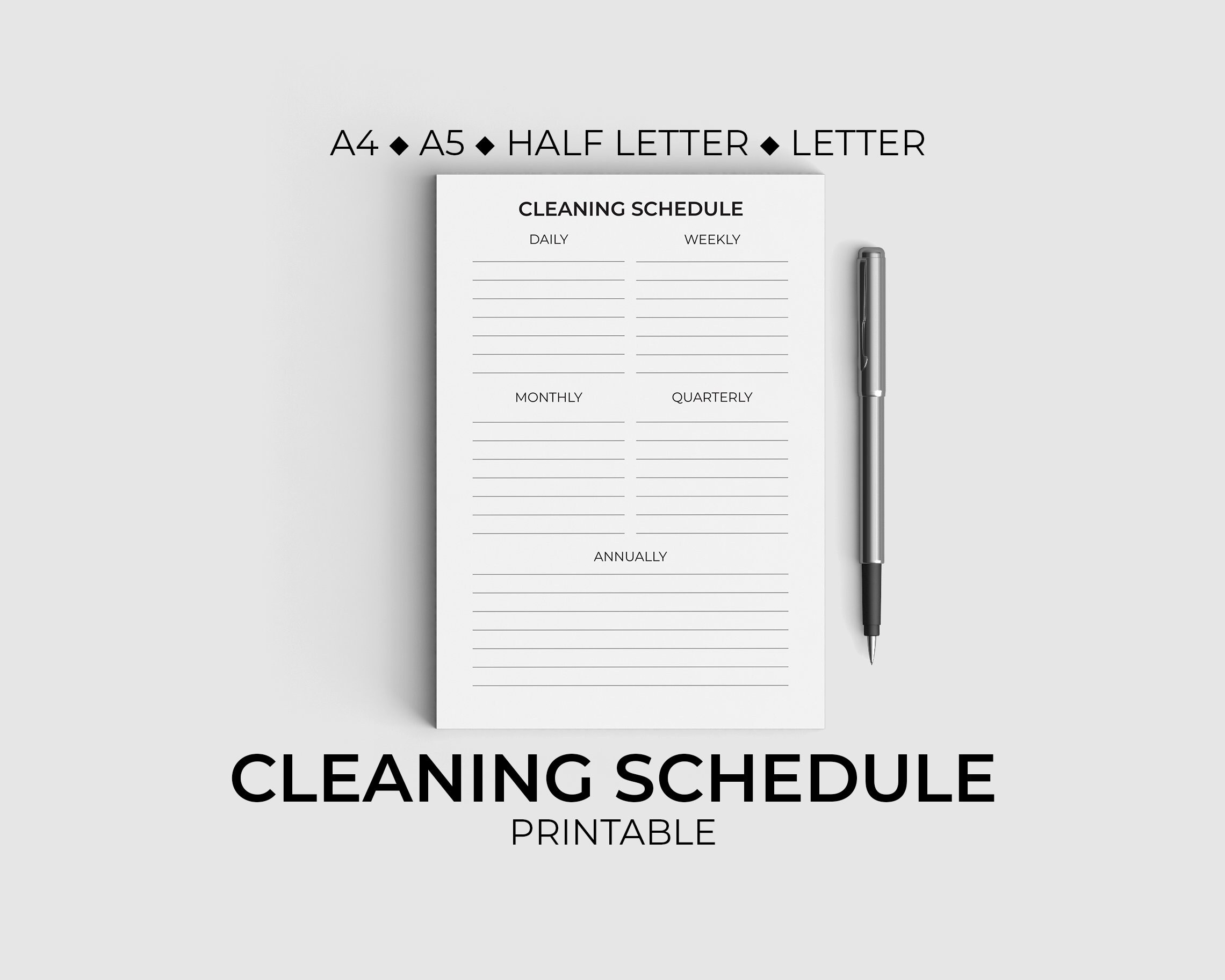 Cleaning Schedule Cleaning Printable Minimalist Planner Etsy cleaning-schedule-cleaning-printable-minimalist-planner-etsy