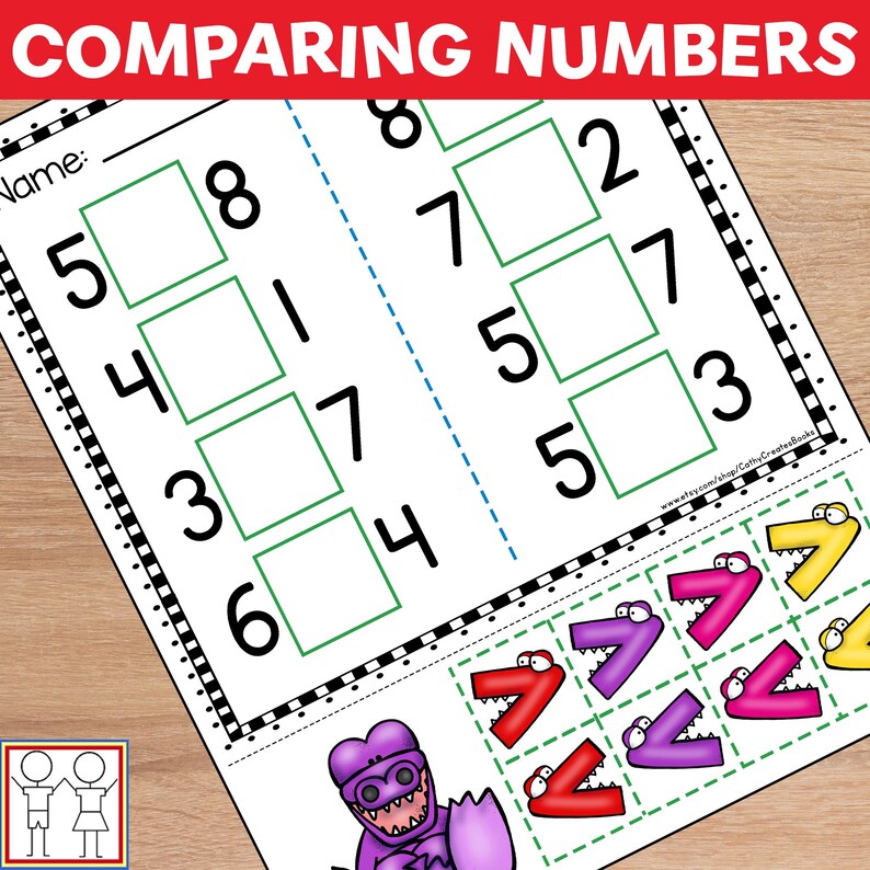 Comparing Numbers Worksheets Activities - Etsy