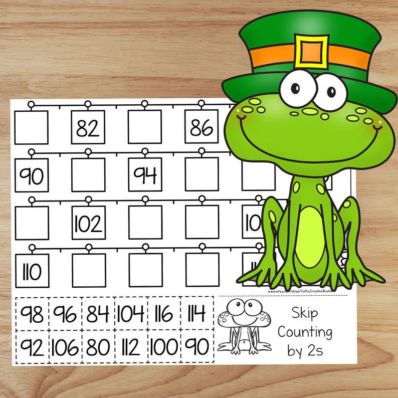 Skip Counting by 2s With Line Numbers Worksheets - Etsy
