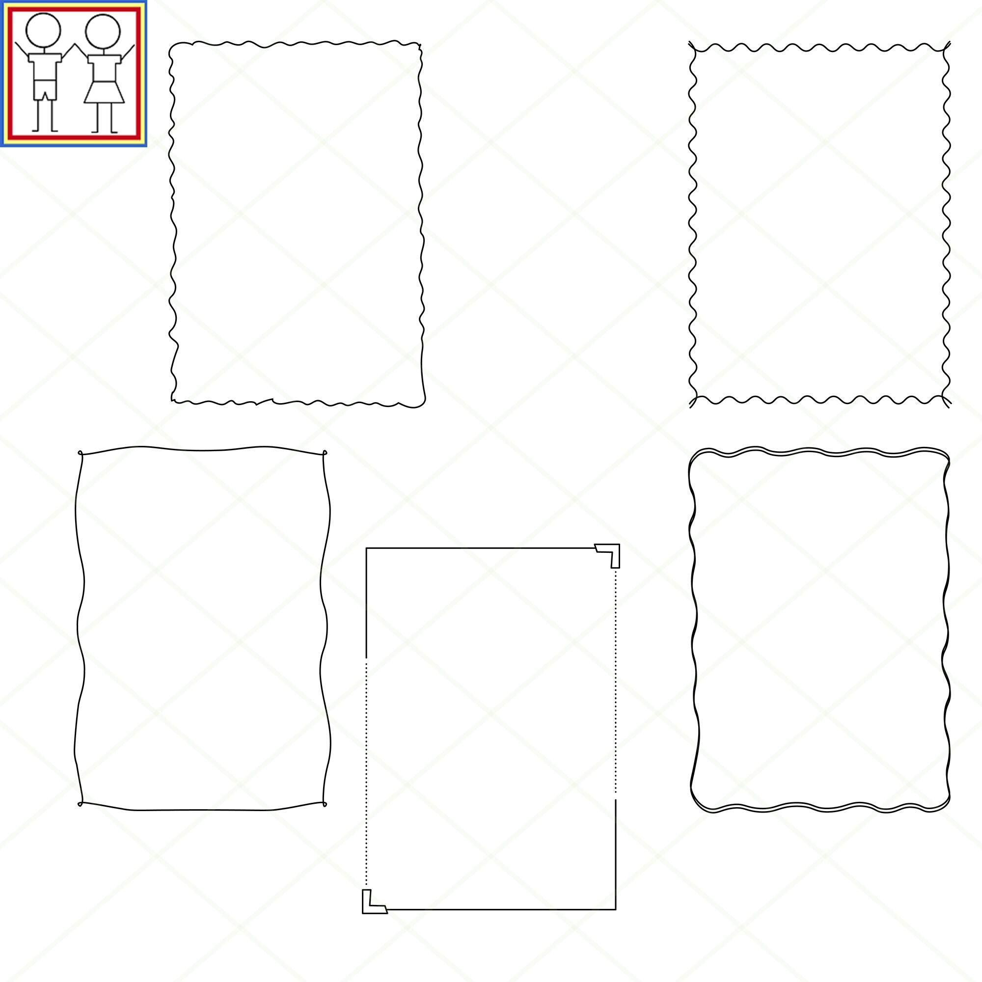 Invitation Card Border SVG, Wedding Invitation Border Whimsical Border ...