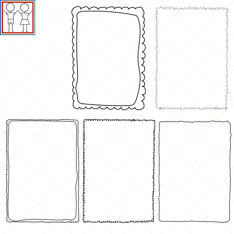 Invitation Card Border SVG, Wedding Invitation Border Whimsical Border ...