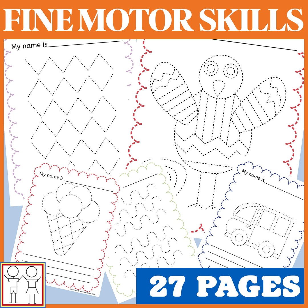Fine Motor Skills Pencil Control - Etsy