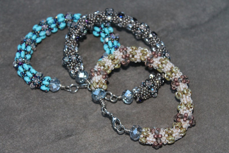 PDF Tutorial Super Duo and Crystal Beaded Rope Bracelet PDF - Etsy Canada