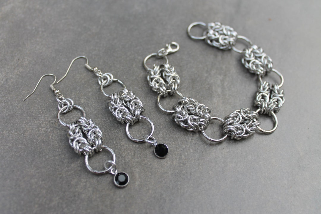 PDF Tutorial, Byzantine Linked Weave Bracelet PDF Tutorial, CHAINMAILLE ...