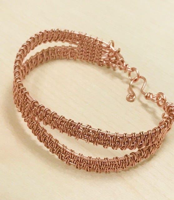 PDF Tutorial, Wire Wrap Open Ribbon Bracelet , Wire Wrap Pattern, Wire ...