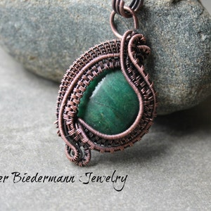 PDF Tutorial, Wire Weave African Jade Stone Pendant, Wire Weave Pattern ...