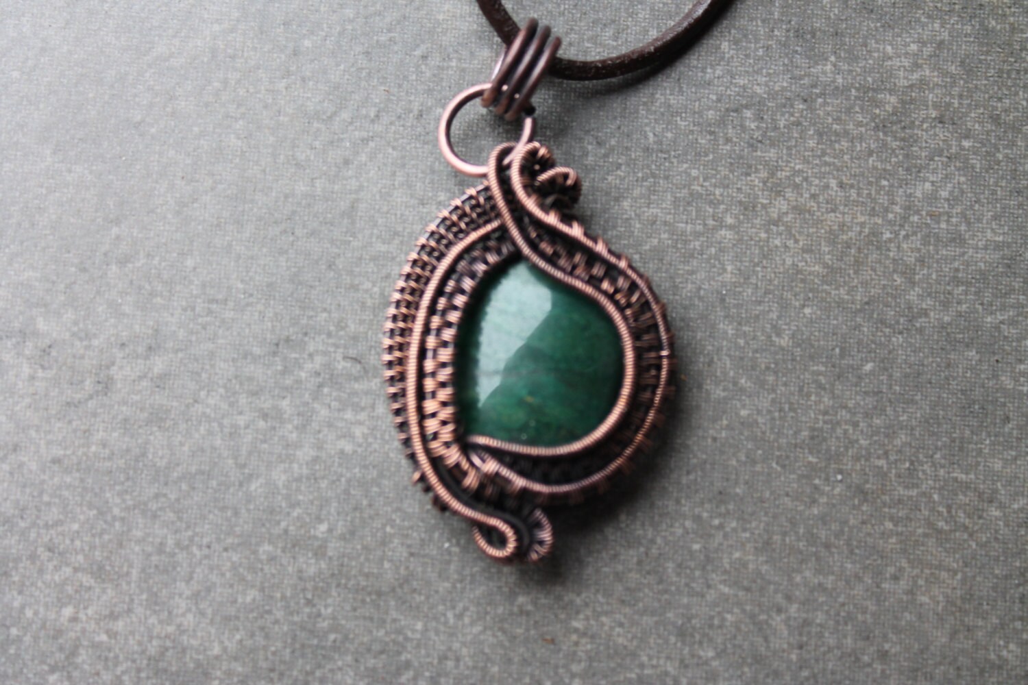 PDF Tutorial, Wire Weave African Jade Stone Pendant, Wire Weave Pattern ...