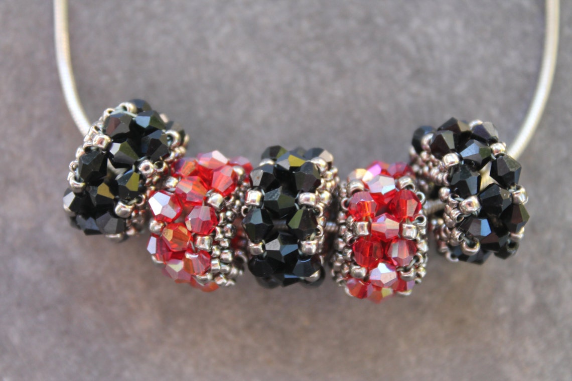 PDF Tutorial Crystal Beaded Bead Pattern Beaded Bead - Etsy