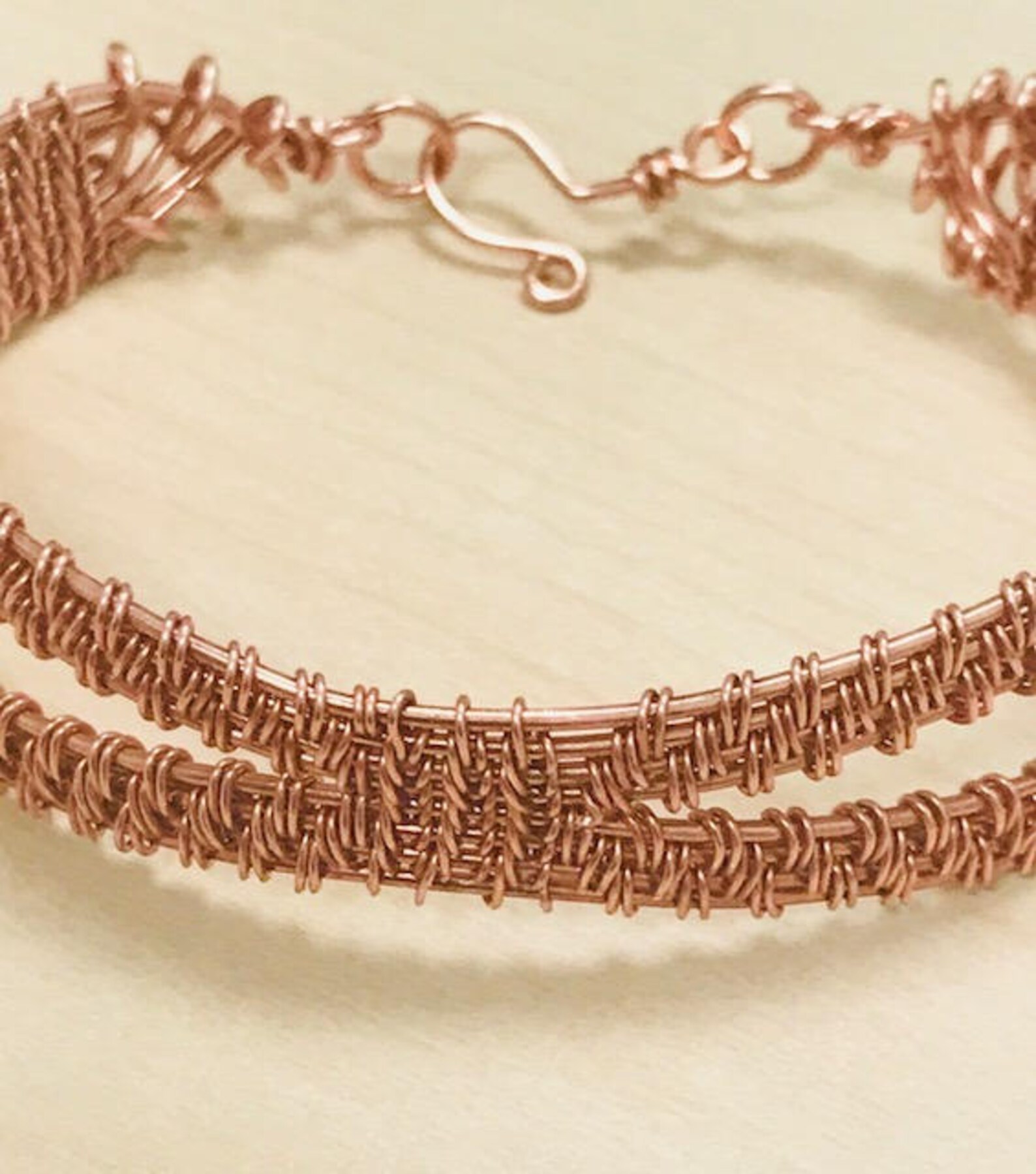 PDF Tutorial, Wire Wrap Open Ribbon Bracelet , Wire Wrap Pattern, Wire ...