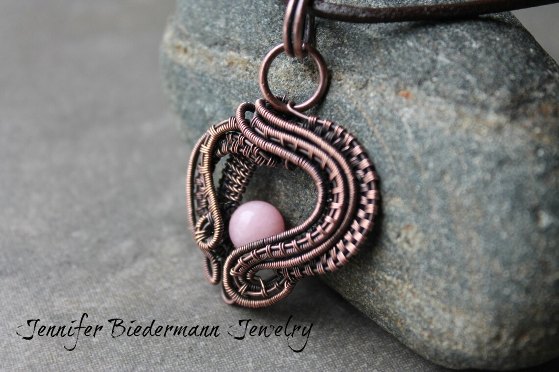 PDF Tutorial, Wire Weave Heart Pendant, Wire Weave Pattern, Pendant ...