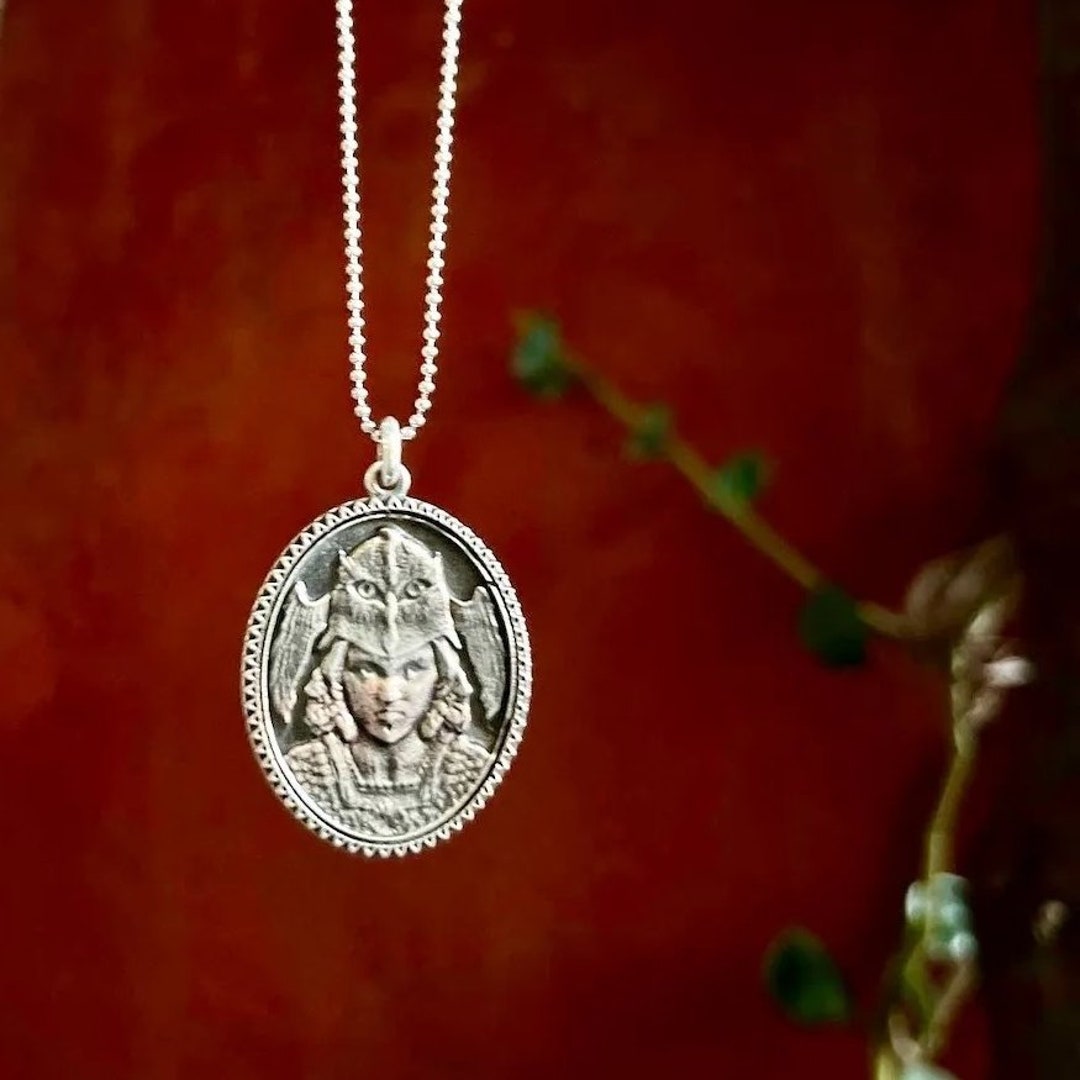 Warrior Queen Pallas Athene 925 Sterling Silver Necklace - Etsy