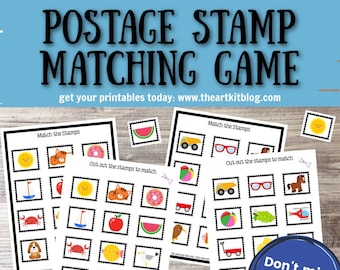 Match the Cats // Cute Matching Game for Kids // Homeschool | Etsy