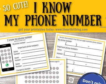 Important Phone Numbers - Etsy