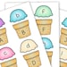 Ice Cream Cone Alphabet Letter Uppercase and Lowercase Match up ...