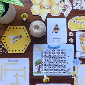 My Honey Bee Learning Pack, Unit Study, Busy Book, Supplemental ...