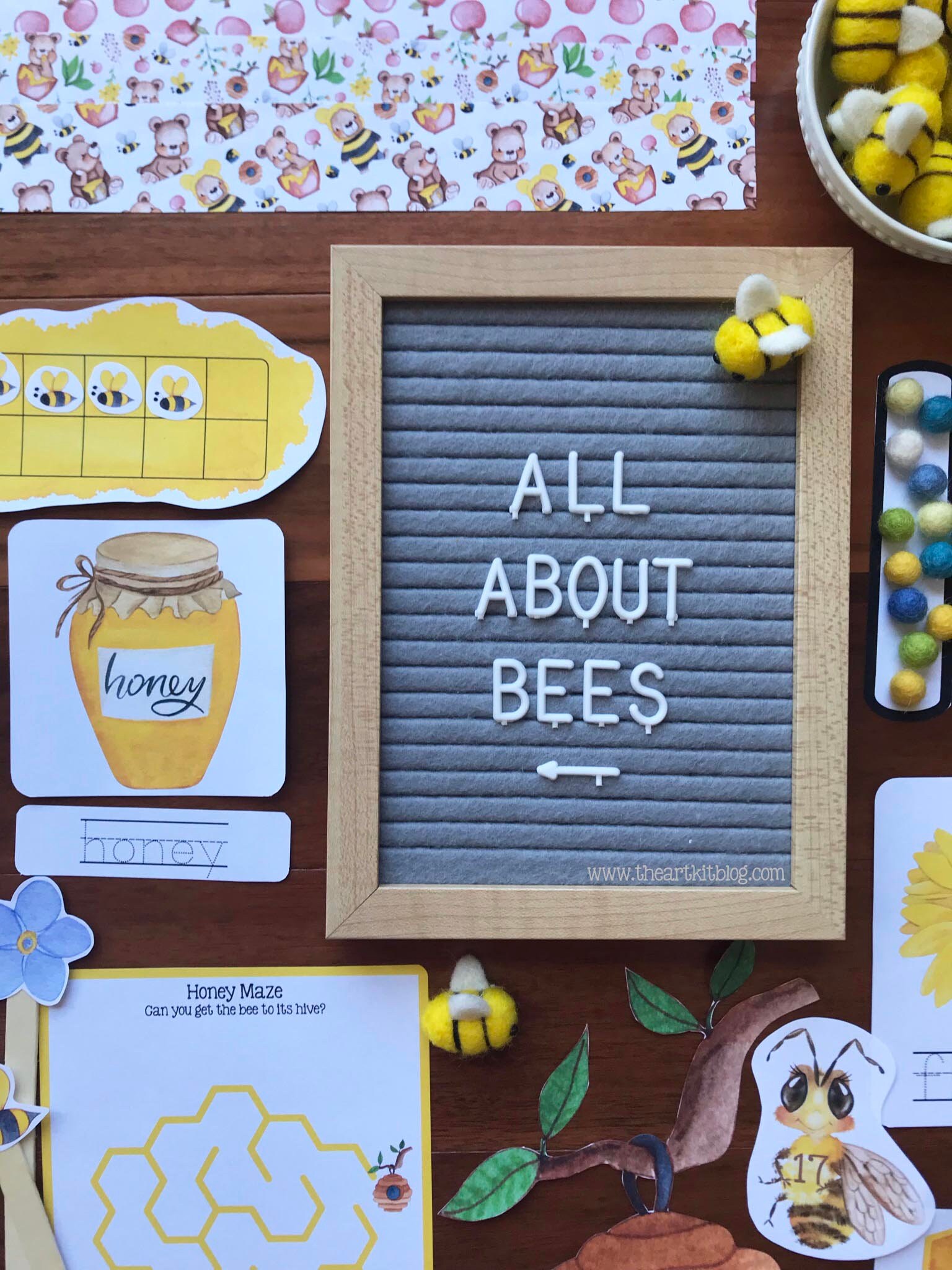 My Honey Bee Learning Pack Unit Study Busy Book - Etsy