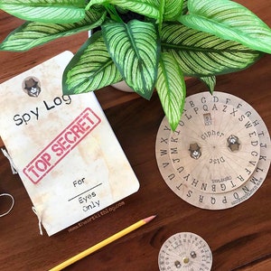 Cipher Wheel Printable for Kids, Spy Kit, Decoder Download, Spy Log ...