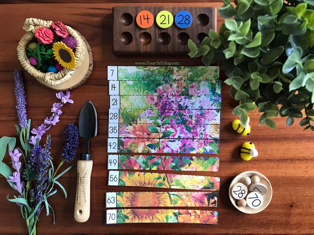 Skip Counting Puzzle Printable, Homeschool Activity, Busy Book, 1st ...