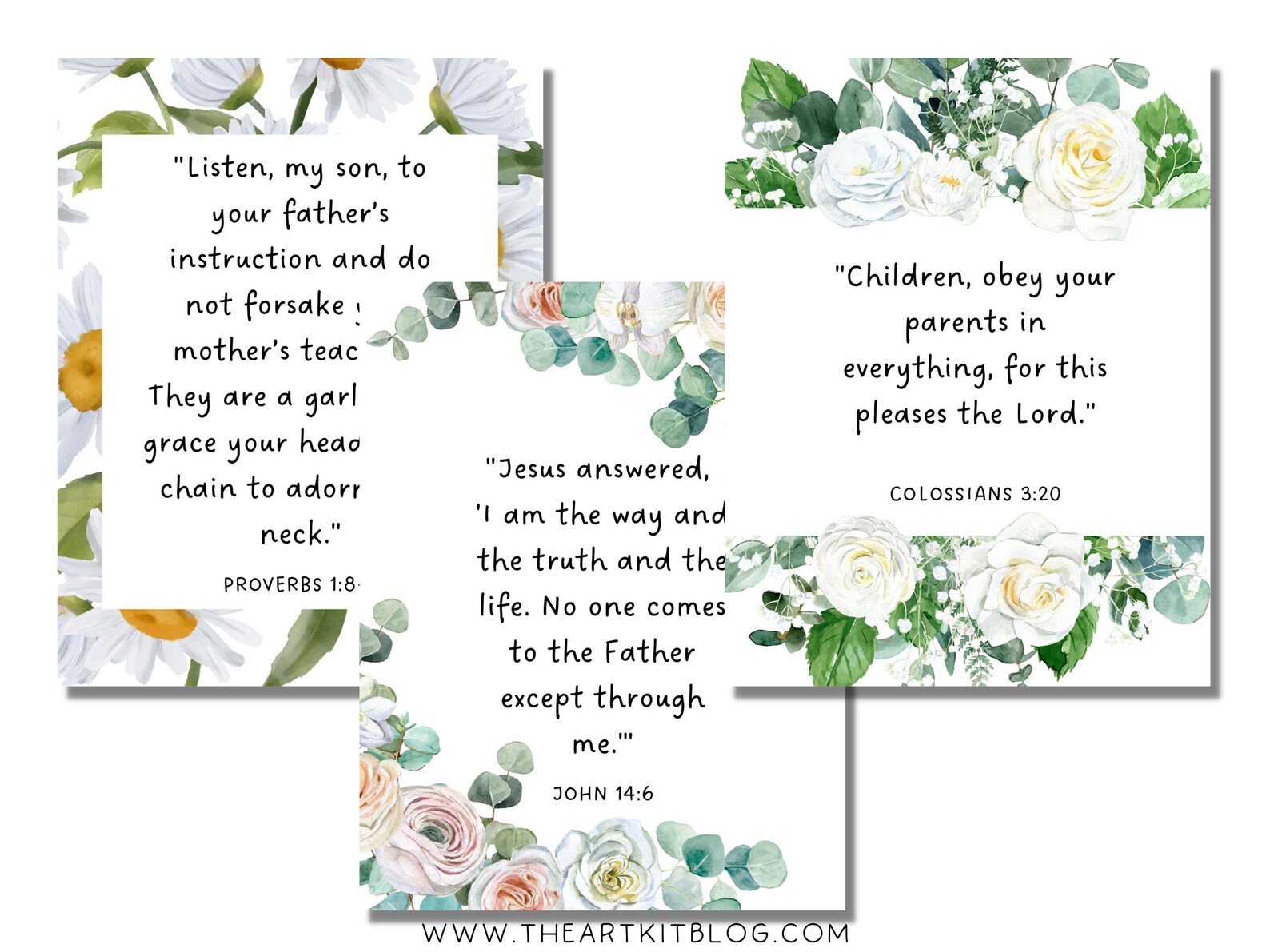 10 PRINTABLE Bible Verse Wall Art Download Printables, Ready to Print ...