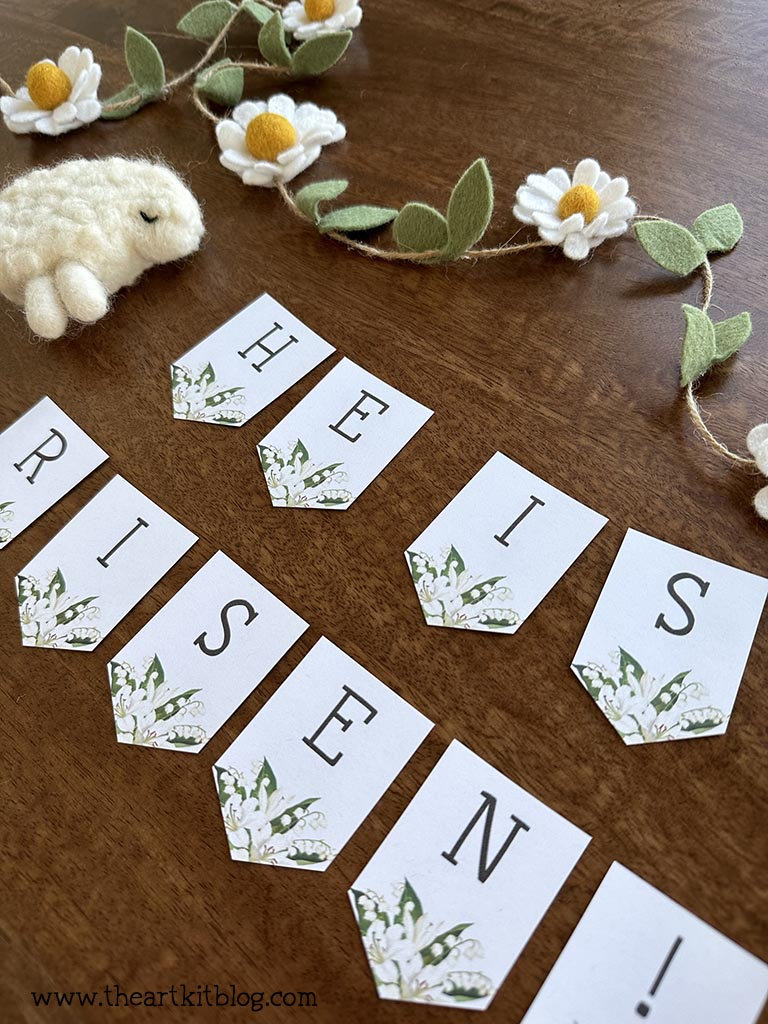 He is Risen Printable Banner, Easter Banner Mantel, Easter Banner for ...