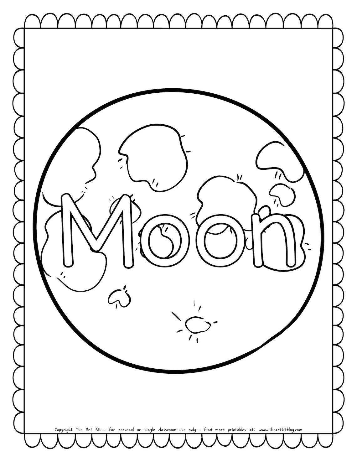 Solar System Coloring Pages Book, 13 Pages to Color, PRINTABLE for Kids ...