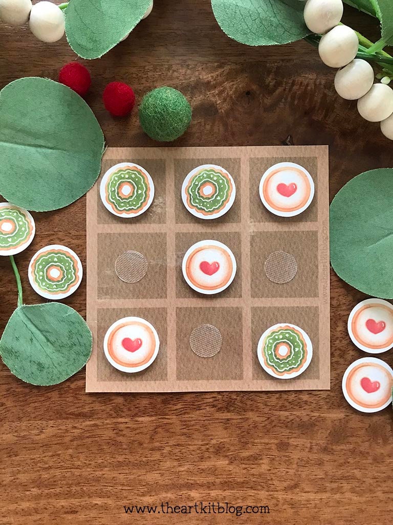 Christmas Tic Tac Toe Printable Game Christmas Cookie Game 4 - Etsy