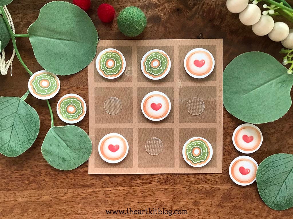 Christmas Tic Tac Toe Printable Game Christmas Cookie Game 4 - Etsy