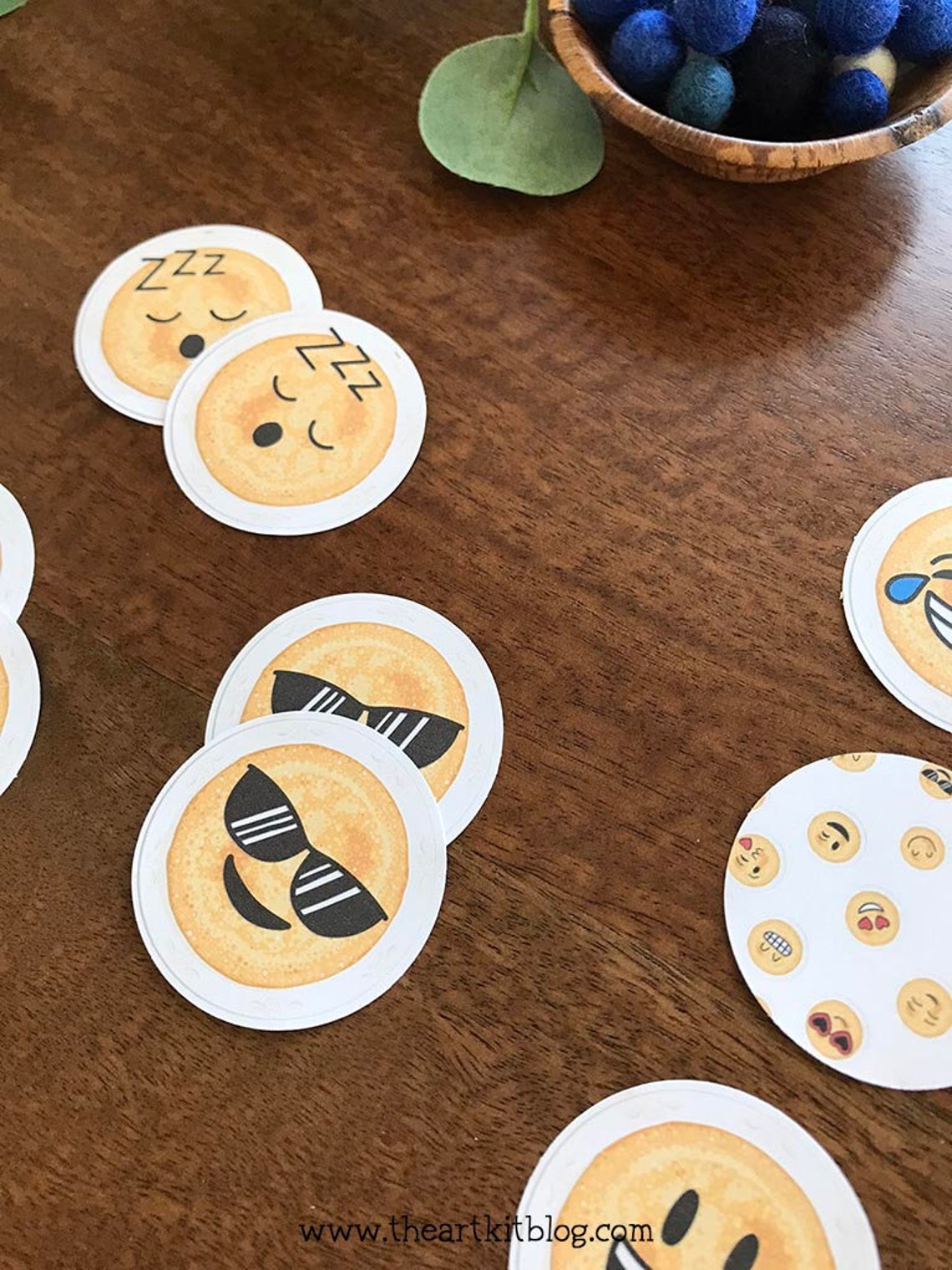 Pancake Emoji Memory Match Game Printable Pancake Emoji Busy - Etsy