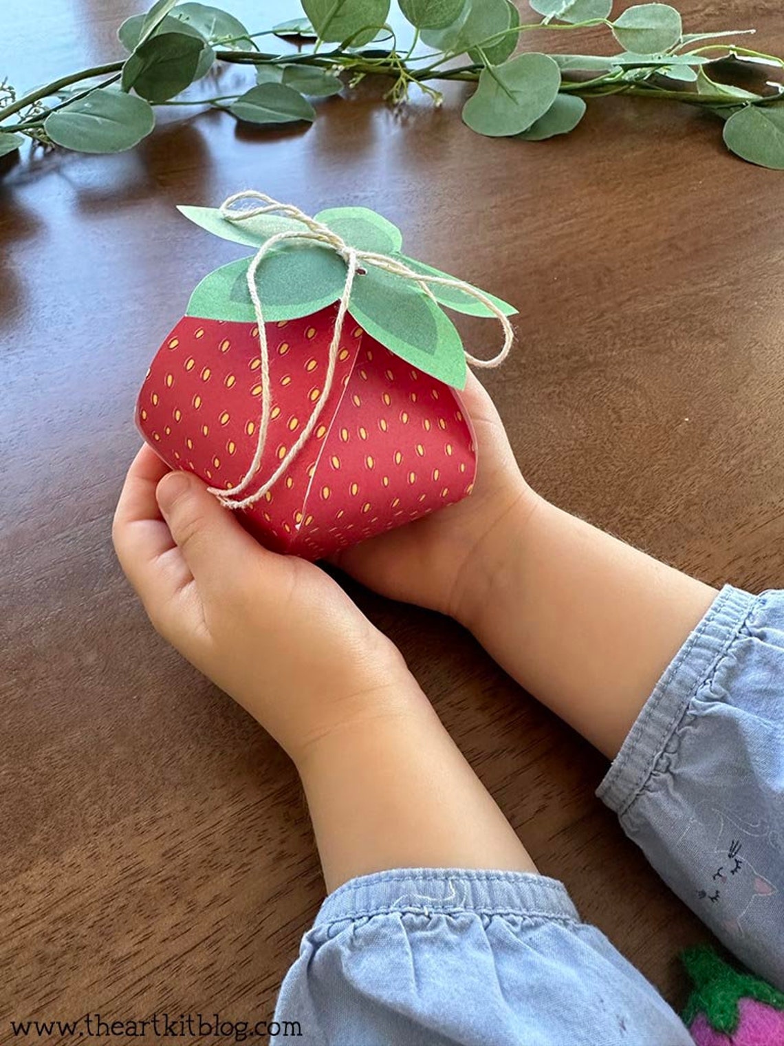 DIY Paper Box Strawberry PRINTABLE, Strawberry Treat Box, Party ...