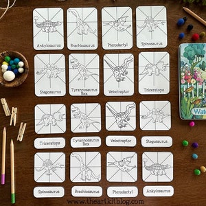 Dinosaur 3 Part Cards PDF, Montessori Nomenclature Cards, Classroom ...