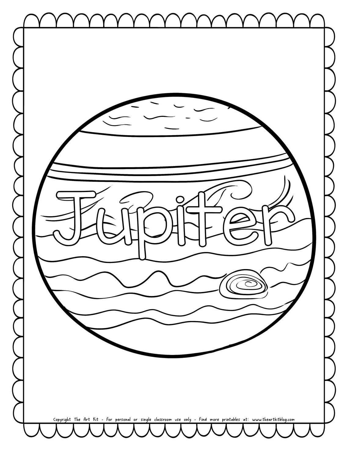 Solar System Coloring Pages Book, 13 Pages to Color, PRINTABLE for Kids ...