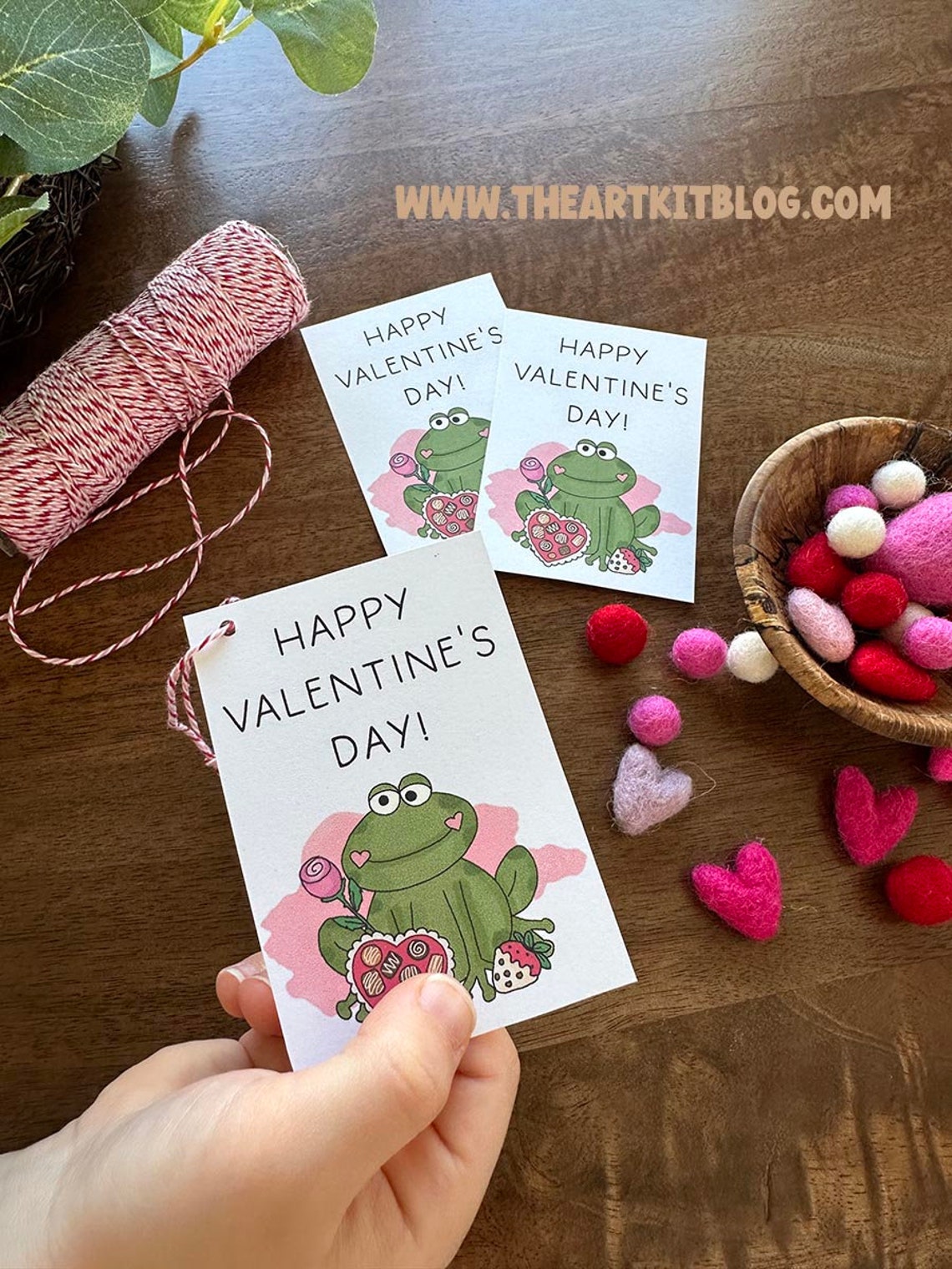 Valentine's Day Gift Tags, Frog Printables, for Kids or Adults ...