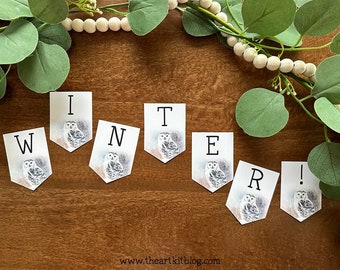 Winter Bunting, Printable - Etsy
