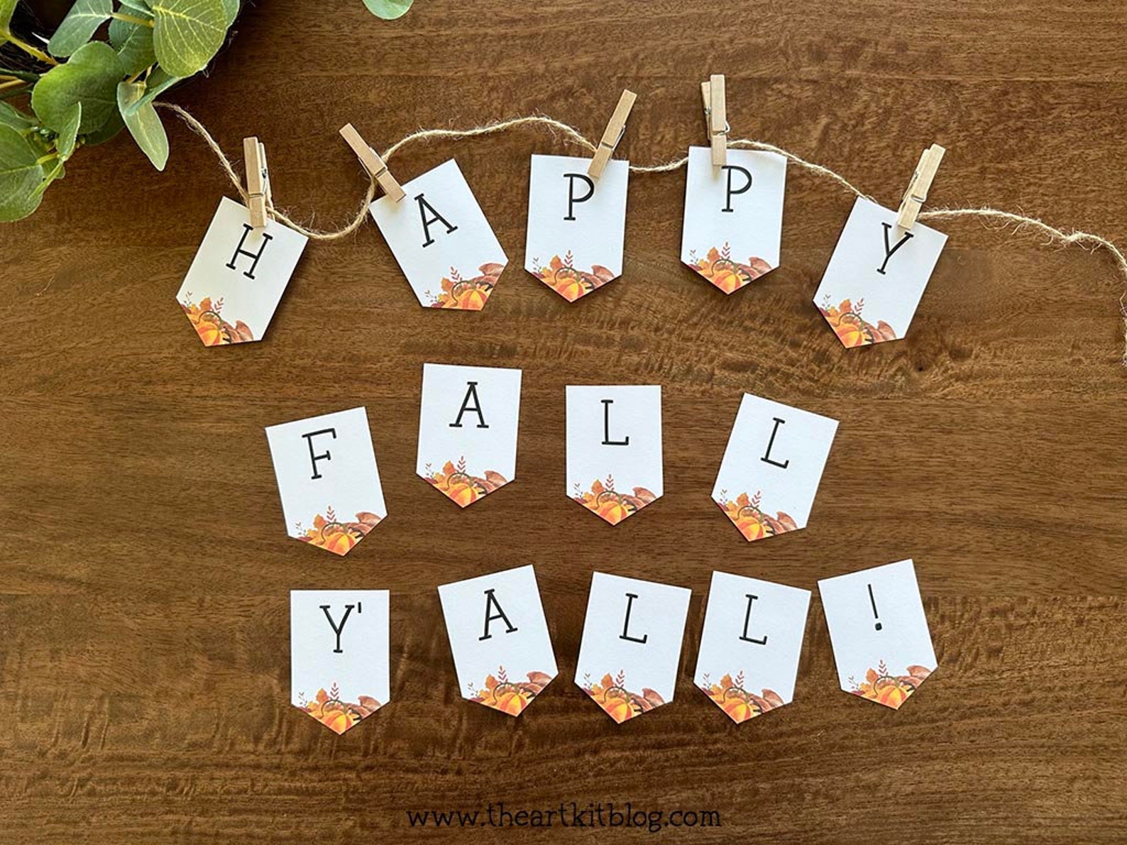 Happy Fall Y'all Autumn Banner, Seasonal Decor, Classroom Art ...