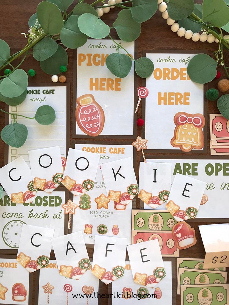 Christmas Cookie Cafe, Pretend Play Shop, Christmas Pretend Play ...