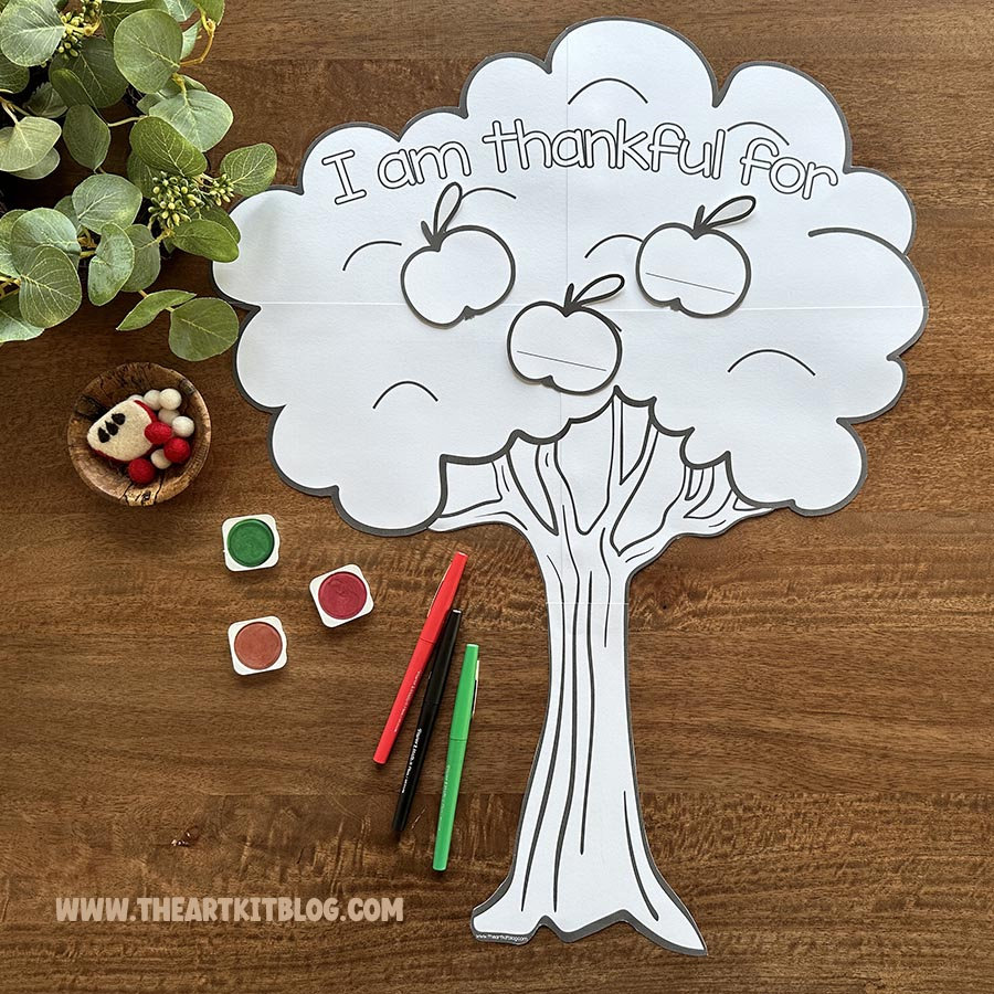 My Gratitude Tree Printable, Thanksgiving, November Wall Art, Fall ...