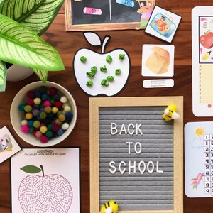 School Bundle Printables for Kids, Toddler Montessori Learning, Busy ...