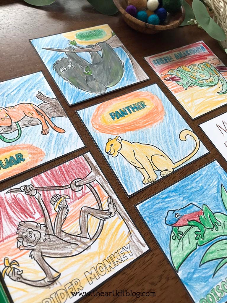 Mini Rainforest Animals Coloring Book Rainforest Coloring - Etsy