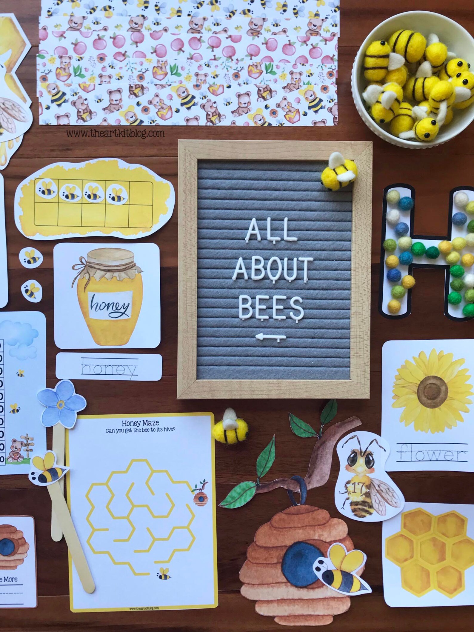 My Honey Bee Learning Pack Unit Study Busy Book - Etsy